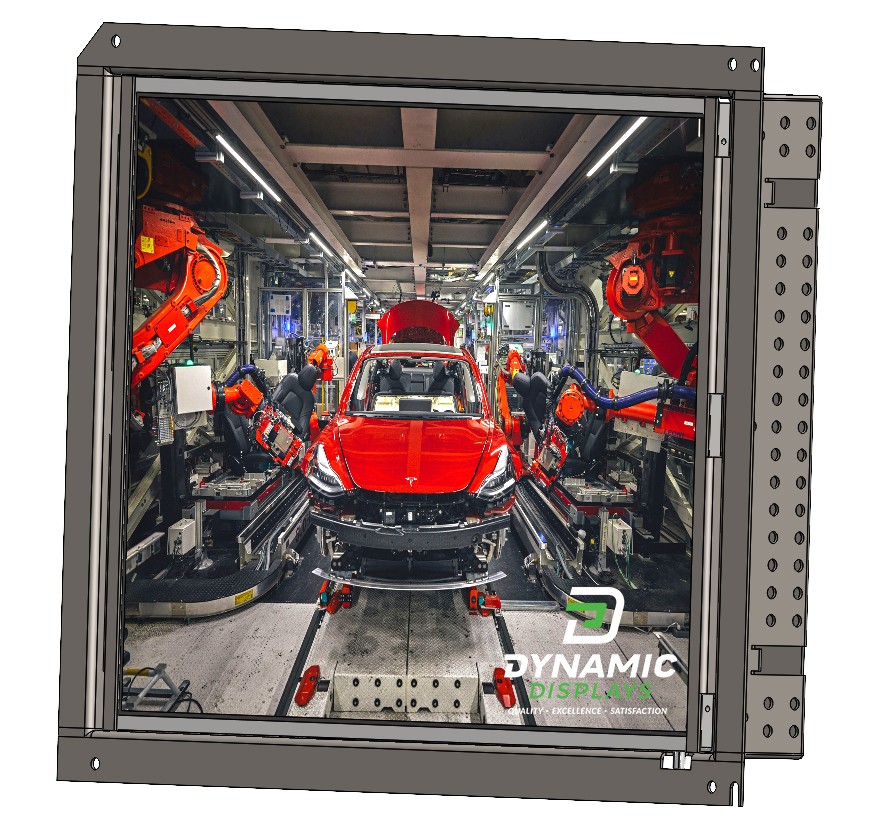 14.1″ Open Frame color LCD monitors are packaged in rugged steel ...